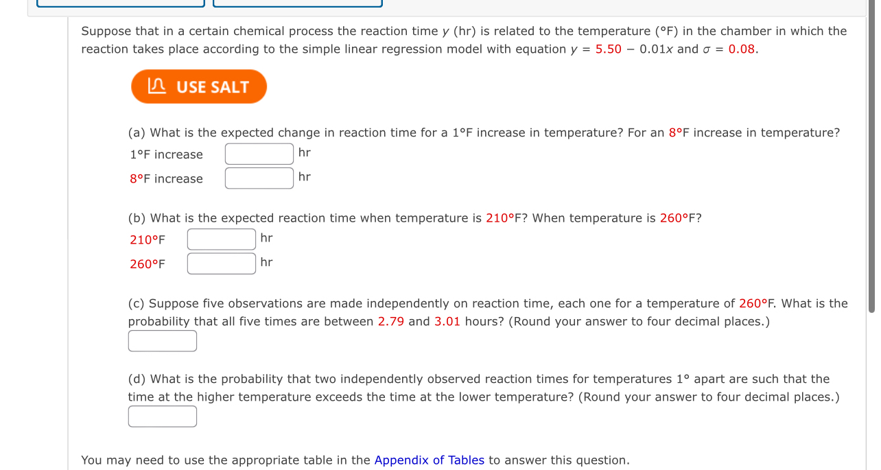 Solved Suppose That In A Certain Chemical Process The