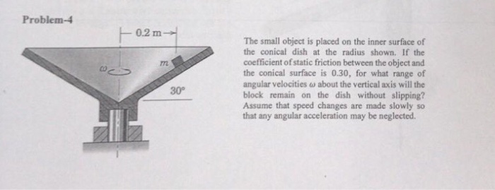 Solved Problem-4 0.2 m The small object is placed on the | Chegg.com