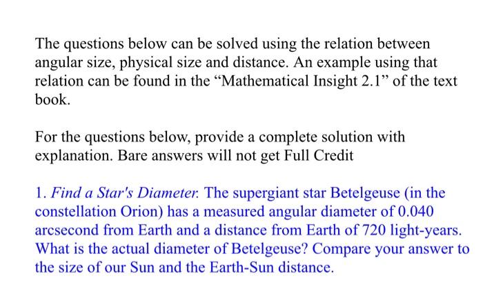 Solved The questions below can be solved using the relation | Chegg.com
