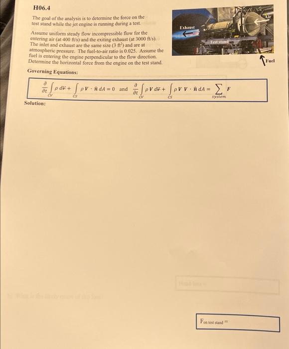 Solved H06.4 The goal of the analysis is to determine the | Chegg.com