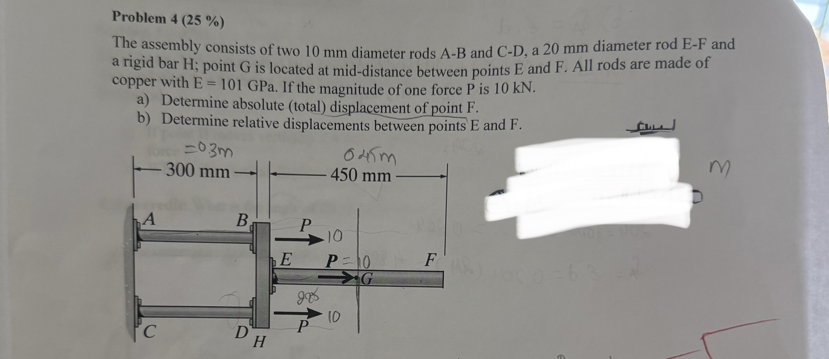Solved Problem 4 (25 \%) ﻿The assembly consists of two 10 | Chegg.com