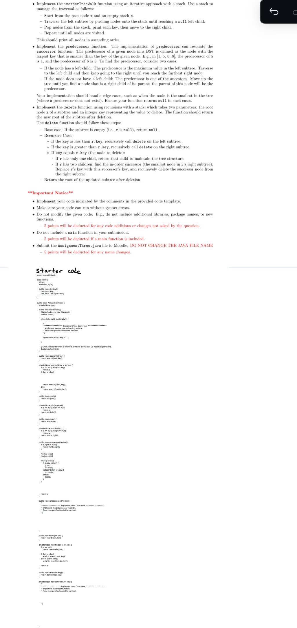 Solved in java | Chegg.com