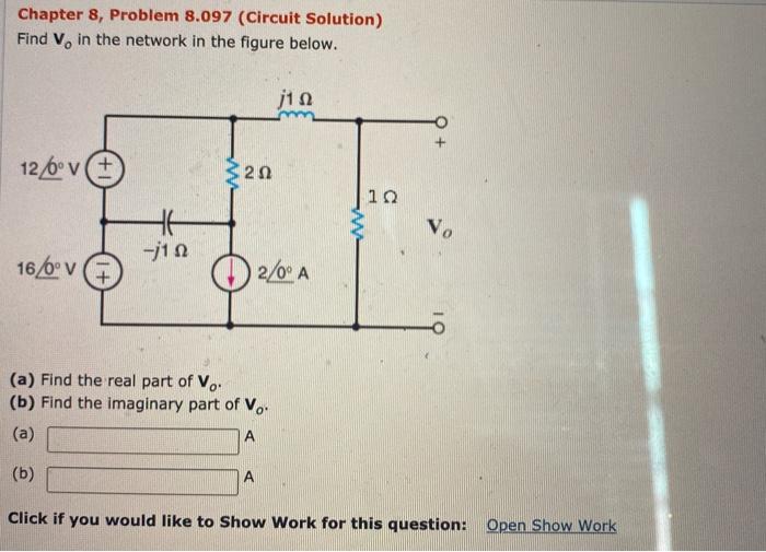 Solved Chapter 8 Problem 8097 Circuit Solution Find V 9428