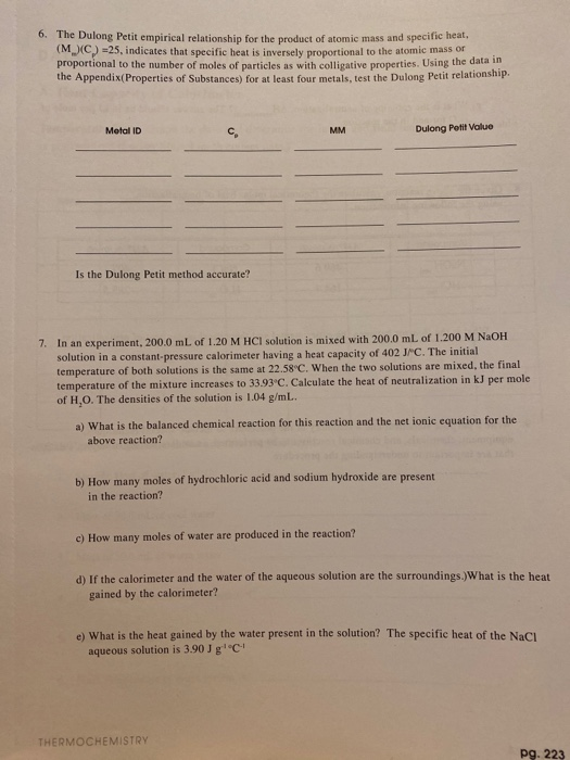 Solved NAME Experiment 14 PRE-LABORATORY PROBLEMS 1. The | Chegg.com