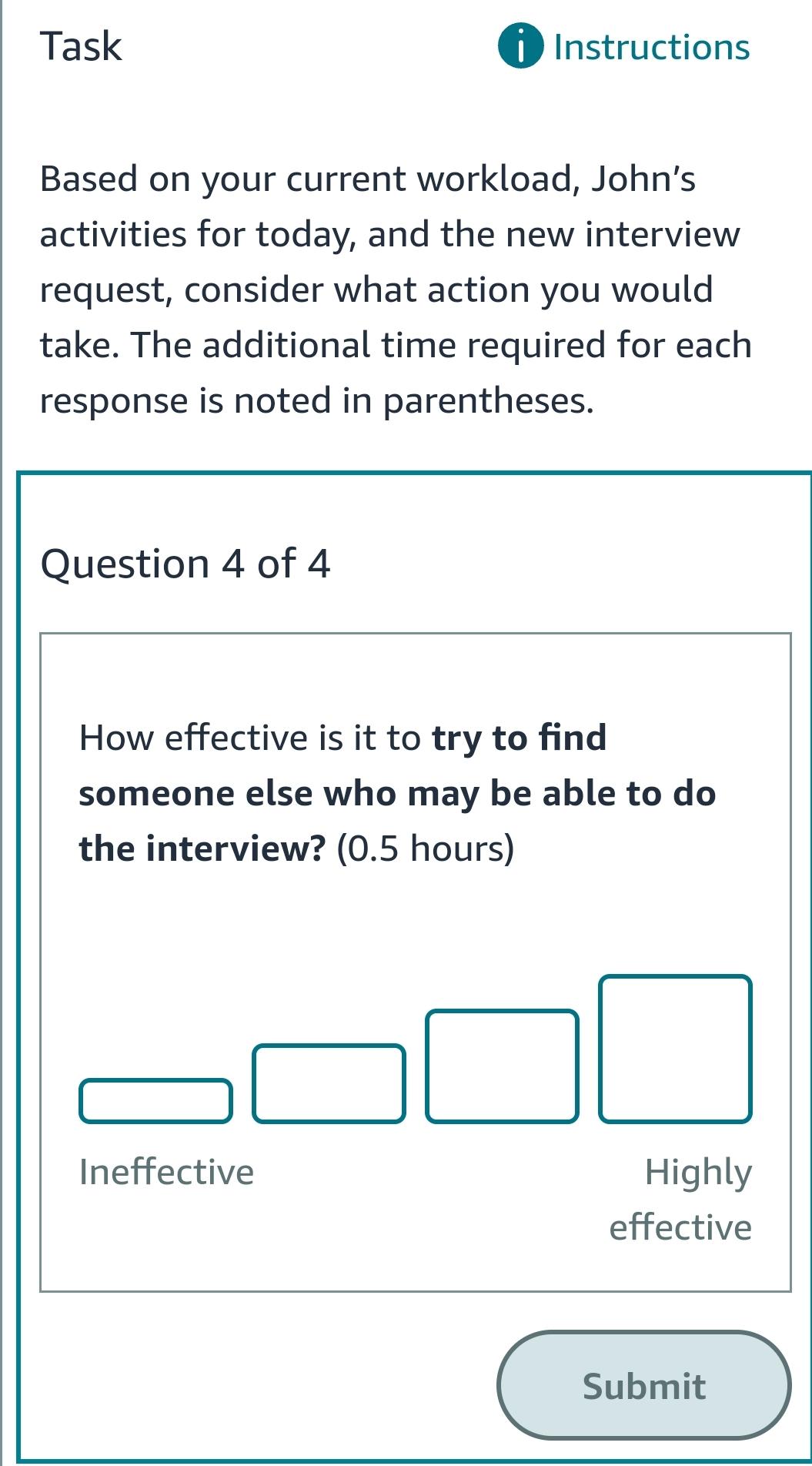 Solved Task(i) ﻿InstructionsBased on your current workload, | Chegg.com