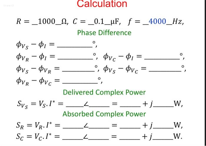 Solved Calculation \[ \begin{array}{l} | Chegg.com
