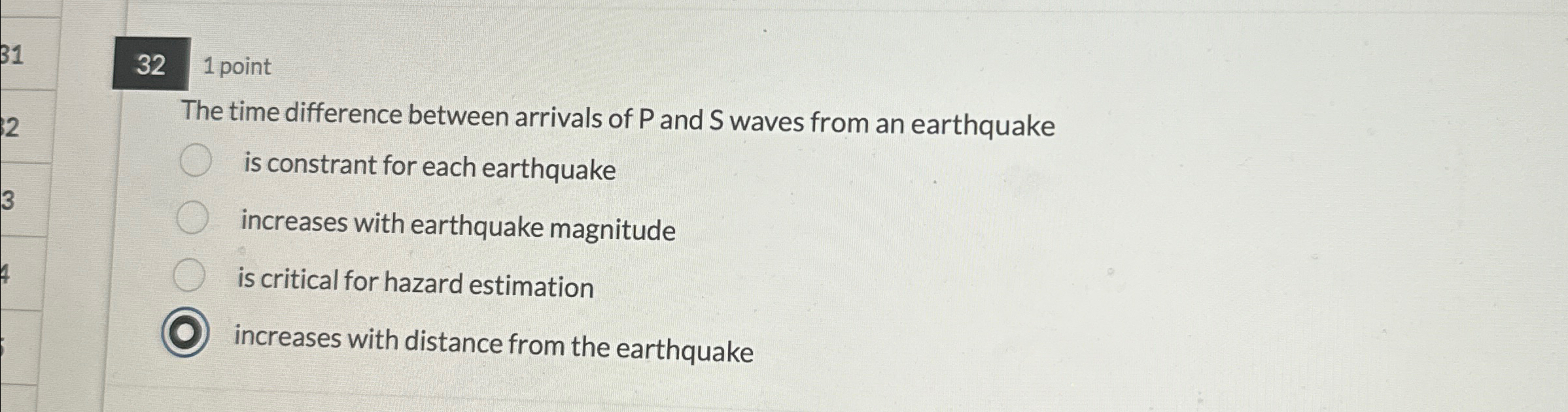 Solved 321 ﻿pointThe time difference between arrivals of P | Chegg.com