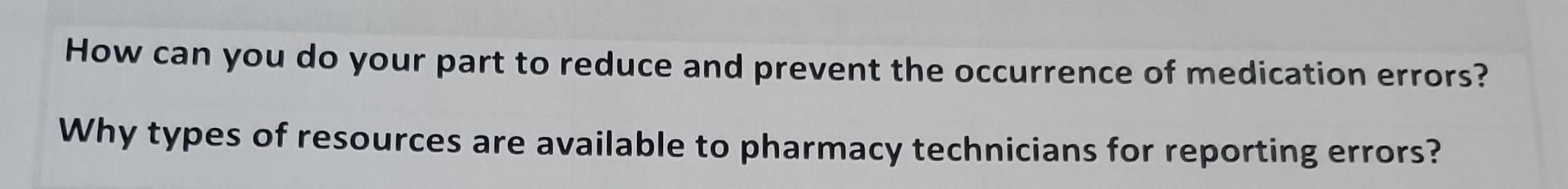 Solved How can you do your part to reduce and prevent the | Chegg.com