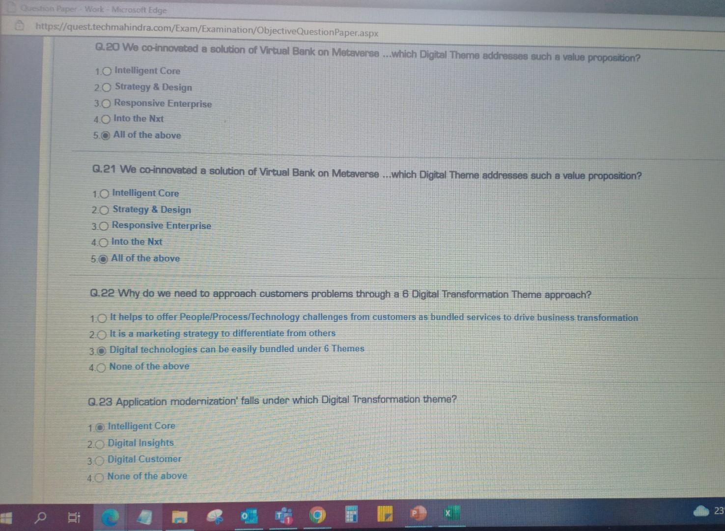 Solved Q 20 We Co innovated A Solution Of Virtual Bank On Chegg