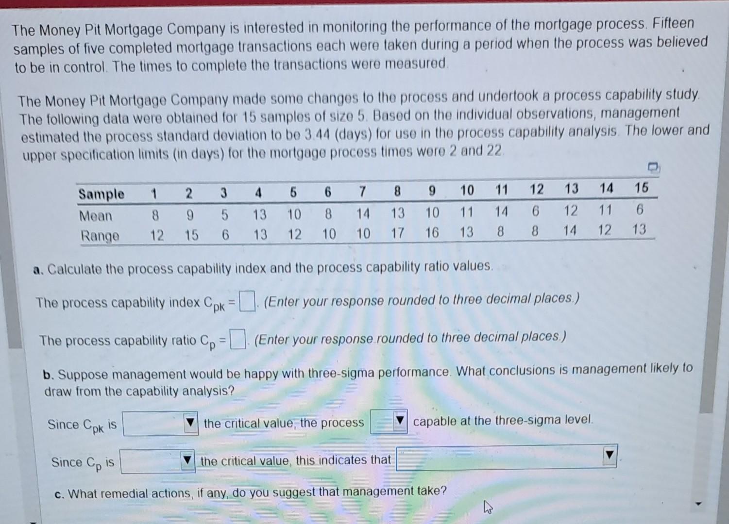 Solved The Money Pit Mortgage Company is interested in | Chegg.com