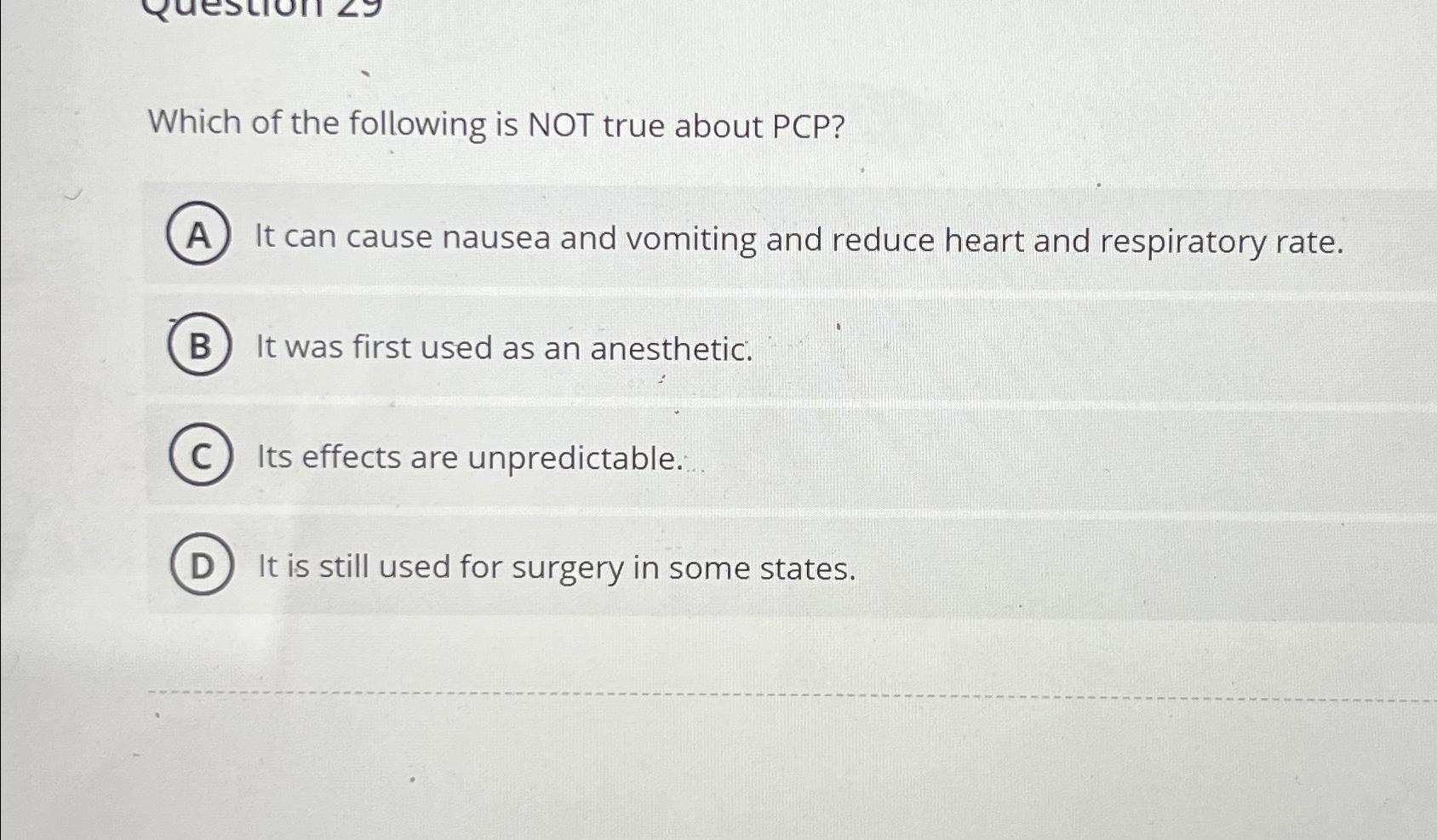 Solved Which of the following is NOT true about PCP?It can | Chegg.com