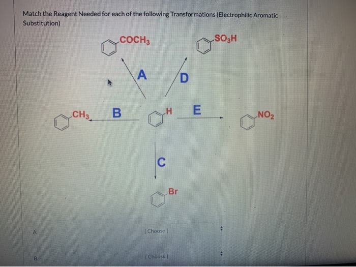Solved options listed Ch3Br, FeBr3; CH3COCl, AlCl3; CH3COOH, | Chegg.com