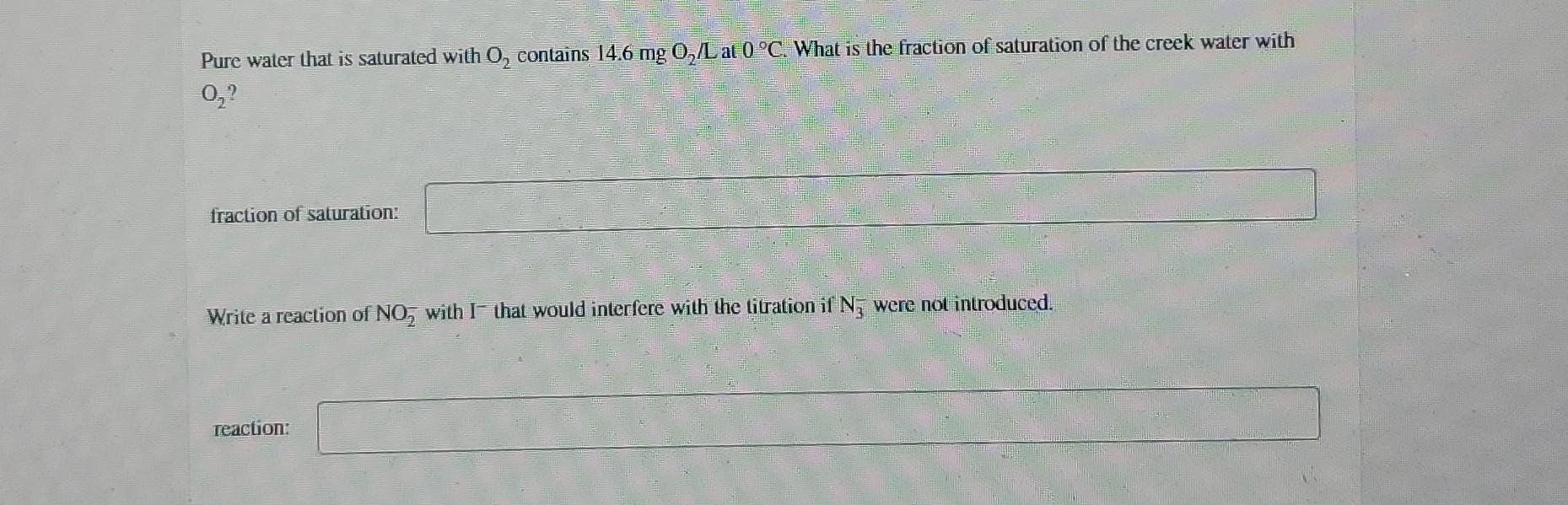 Solved Winkler titration for dissolved 0, Dissolved o, is a | Chegg.com