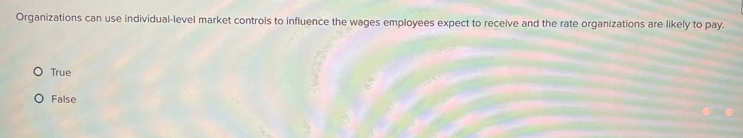 Solved Organizations can use individual-level market | Chegg.com