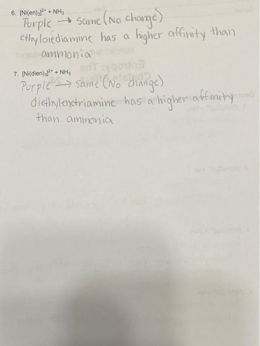 Solved eot EXPERIMENT QUESTIONS Entropy: The Chelate Effect | Chegg.com