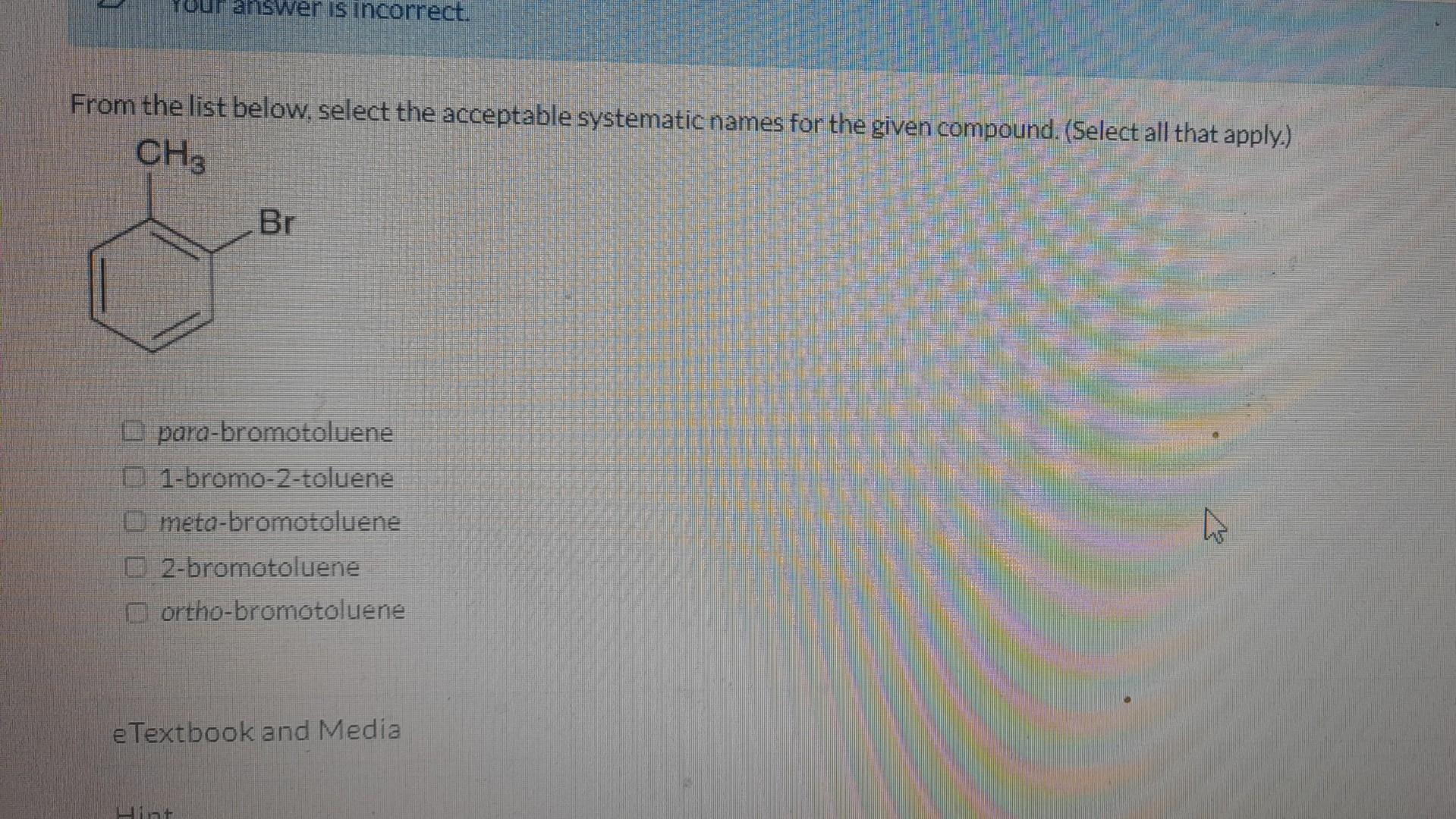 Solved From the list below, select the acceptable systematic | Chegg.com