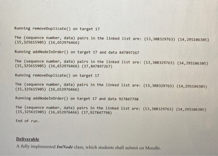Solved Linked List In Java Modify The Intnode Class In 5138