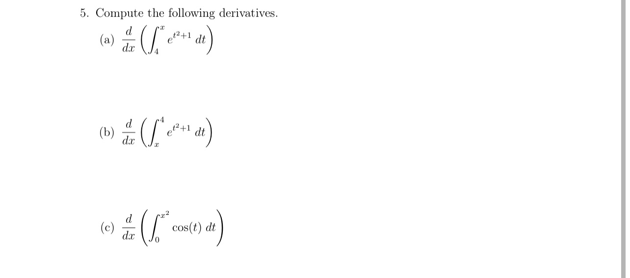 Solved Compute the following | Chegg.com