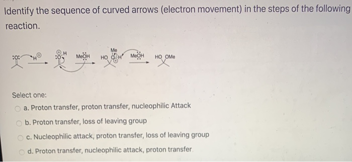Solved Identify the sequence of curved arrows (electron | Chegg.com