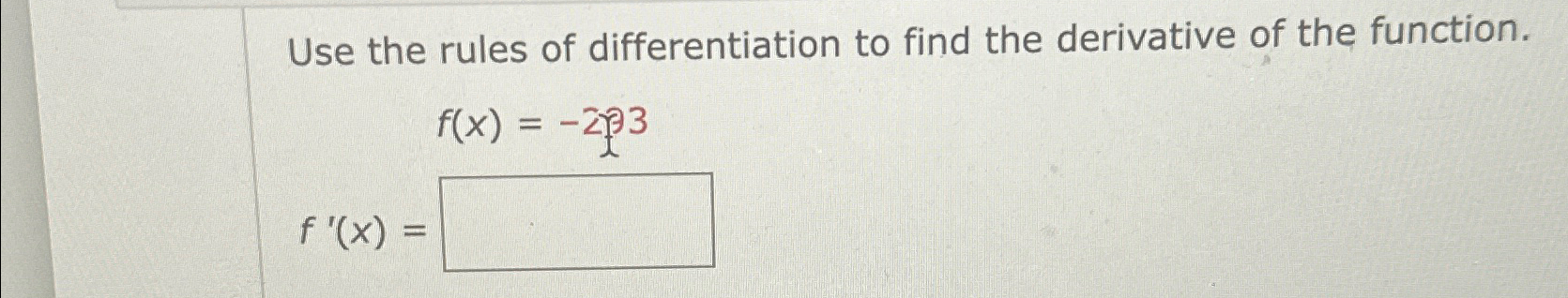 Solved Use the rules of differentiation to find the | Chegg.com