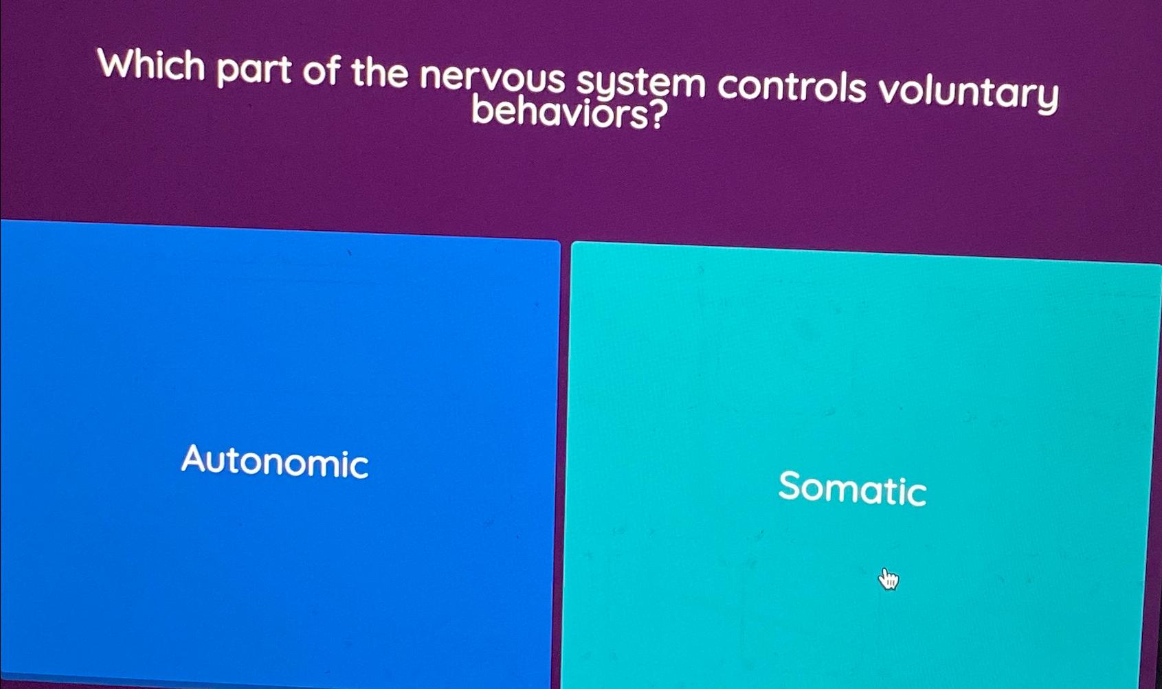 Solved Which part of the nervous system controls voluntary | Chegg.com
