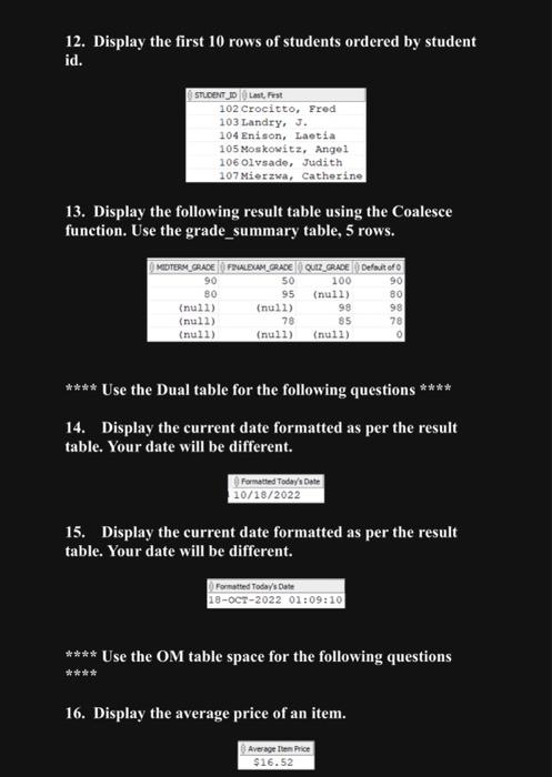Solved 11. AP table space. Remove the dashes from the | Chegg.com