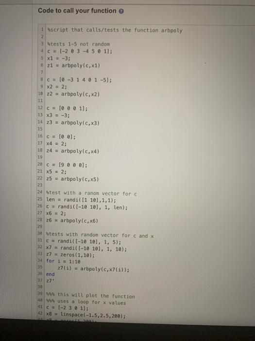Solved I need explnation on how to answer this MATLAB grader | Chegg.com