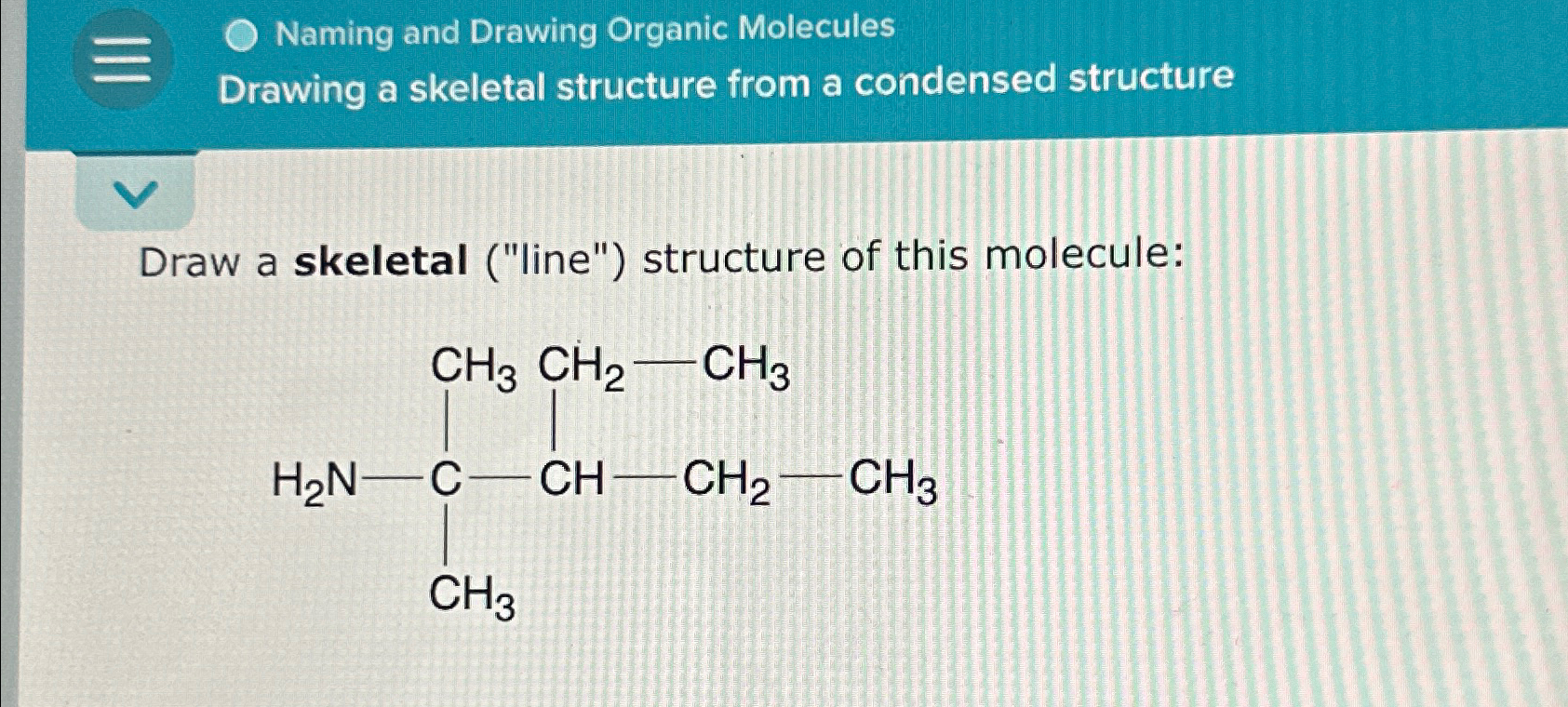 Solved Naming and Drawing Organic MoleculesDrawing a | Chegg.com