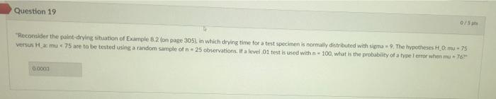 Solved Question 19 | Chegg.com