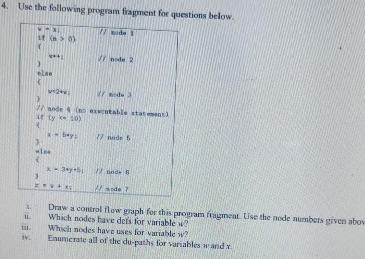 Solved 1. Below is a faulty program that includes a test | Chegg.com