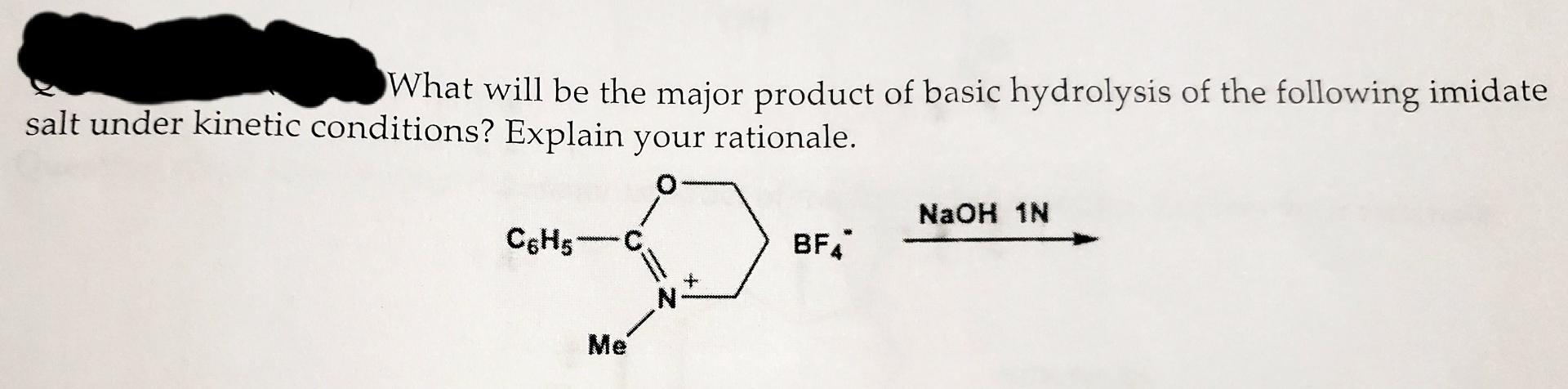 Solved What will be the major product of basic hydrolysis of | Chegg.com