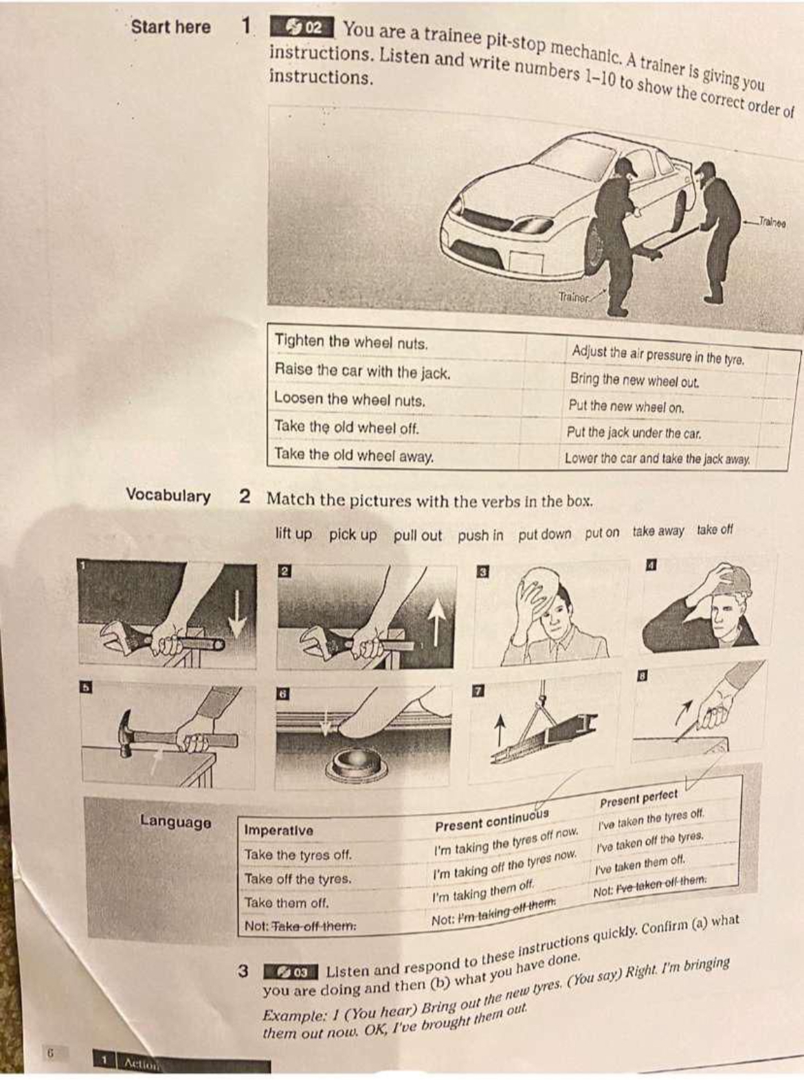 Start here102. ﻿You are a trainee pit-stop mechanic. | Chegg.com