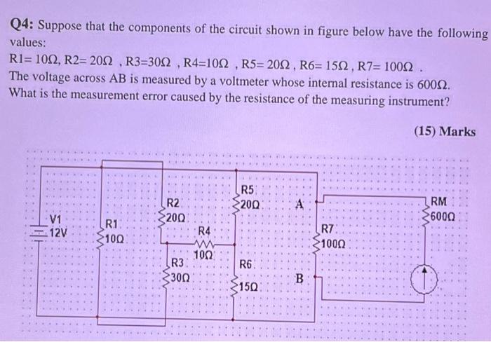 Solved Q4: Suppose that the components of the circuit shown | Chegg.com