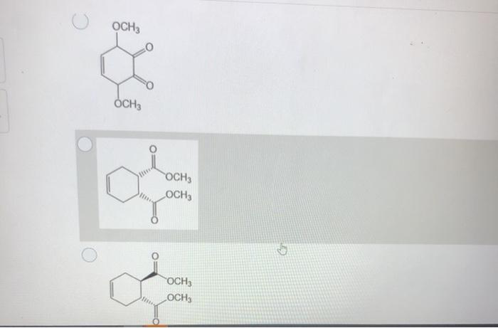 Solved What is the product of the following reaction? -OCH3 | Chegg.com