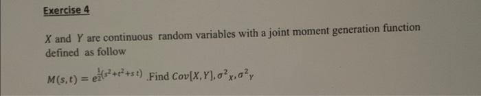 Solved X and Y are continuous random variables with a joint | Chegg.com