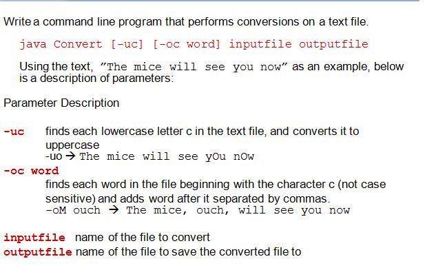 Write a command line program that performs | Chegg.com