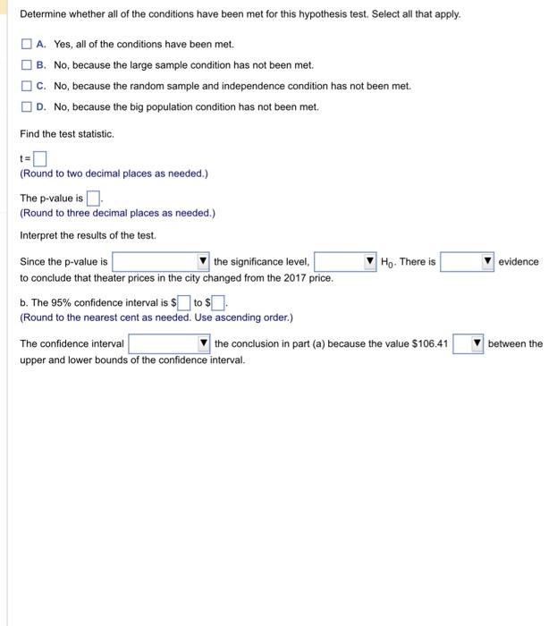 Determine Whether All Of The Conditions Have Been Met