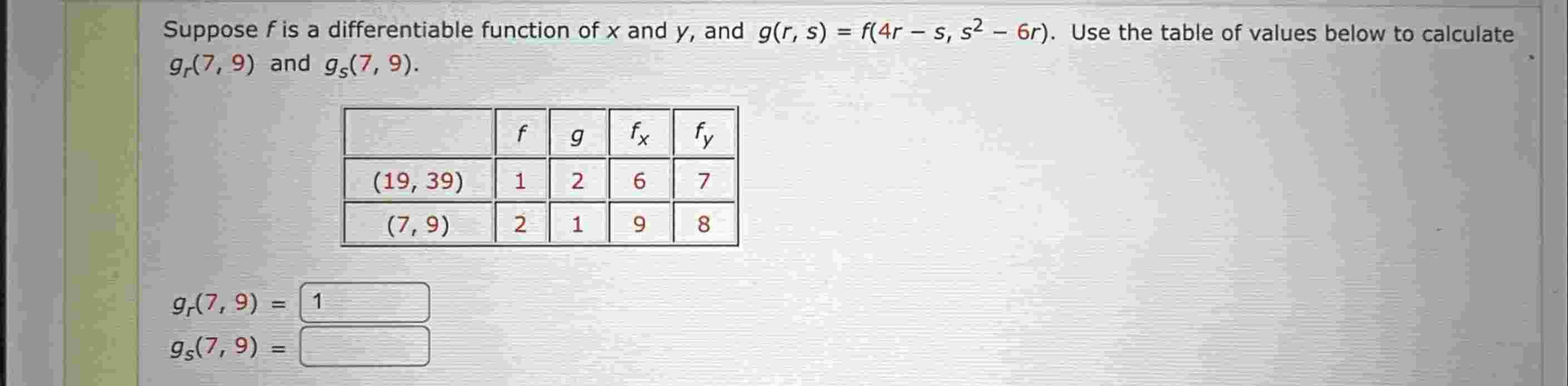 Solved Suppose f is ﻿a differentiable function of x ﻿and y, | Chegg.com