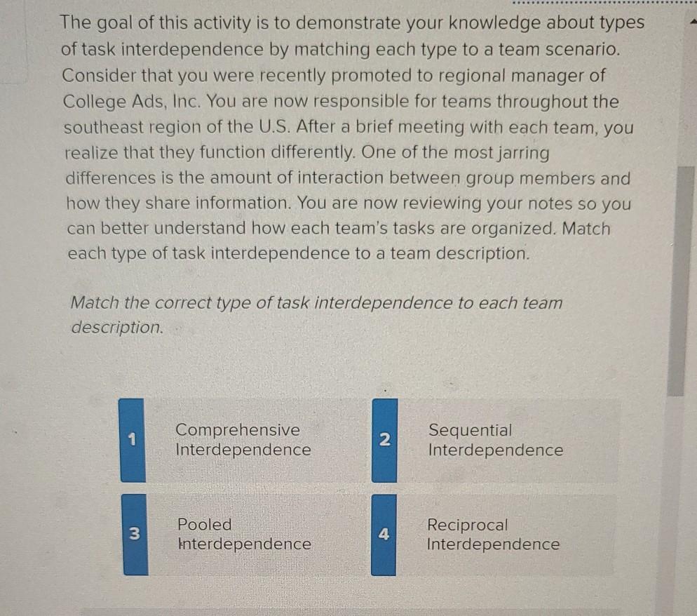 The goal of this activity is to demonstrate your | Chegg.com