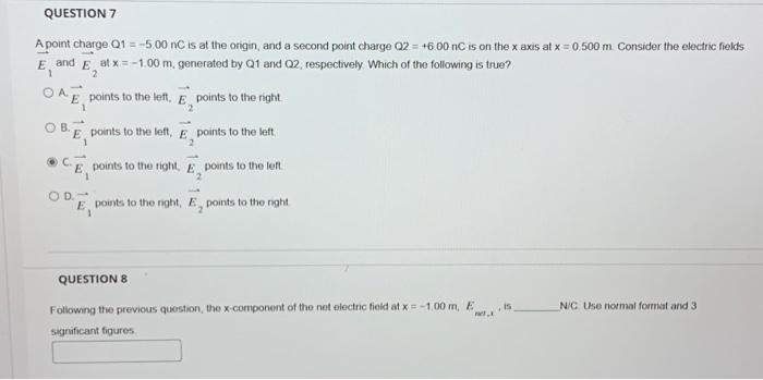 Solved A point charge Q1=−5.00nC is at the origin, and a | Chegg.com