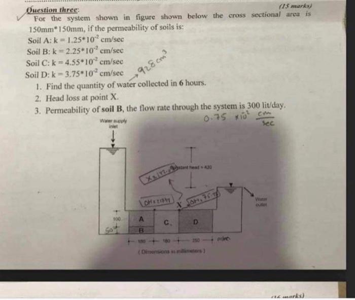 Solved Ouestion three (15 marks) For the system shown in | Chegg.com Solved Ouestion three (15 marks) For the system shown in | Chegg.com