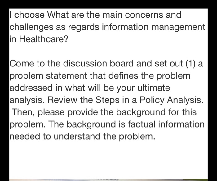 Solved I choose What are the main concerns and challenges as | Chegg.com
