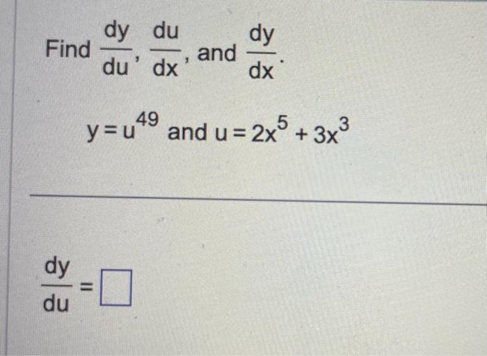 Solved Find dtdy for each pair of functions. y=x2−3x,x=t2+6 | Chegg.com Solved Find dtdy for each pair of functions. y=x2−3x,x=t2+6 | Chegg.com