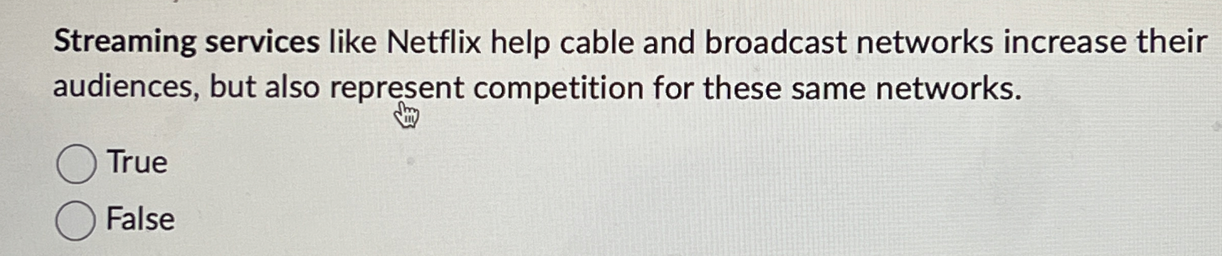 Solved Streaming services like Netflix help cable and | Chegg.com