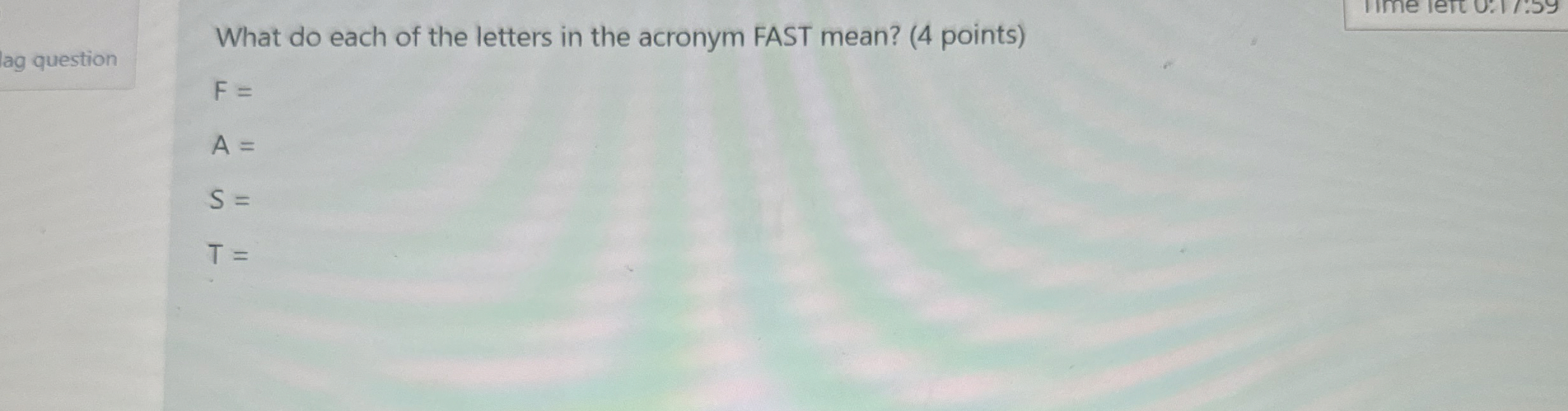 Solved lag questionWhat do each of the letters in the | Chegg.com
