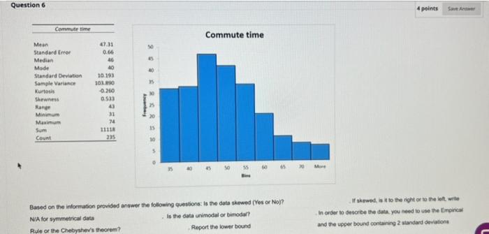 Solved Question 6 4 points Based on the informasion provided | Chegg.com