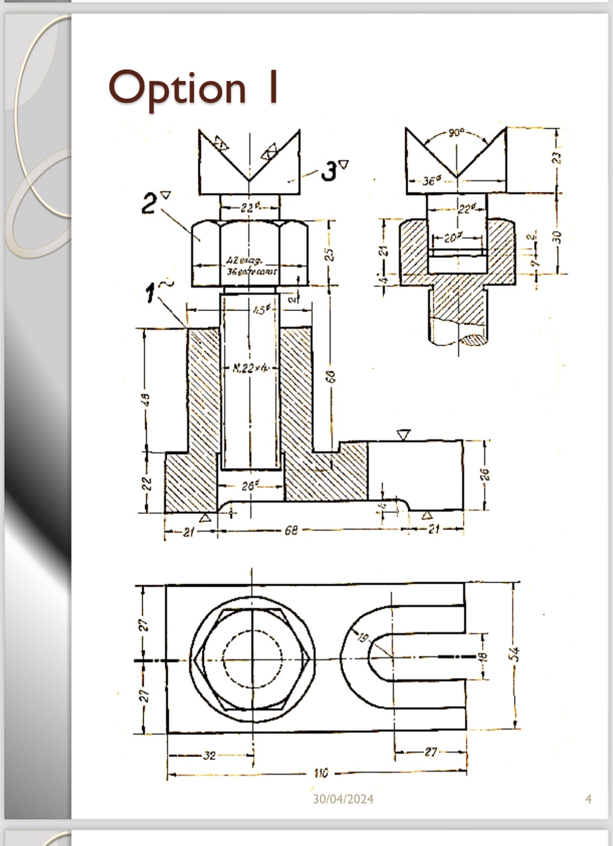 Option IHand drawing Detail drawingLabel dimensions | Chegg.com