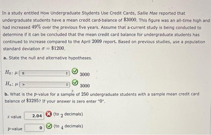 Solved In a study entitled How Undergraduate Students Use | Chegg.com