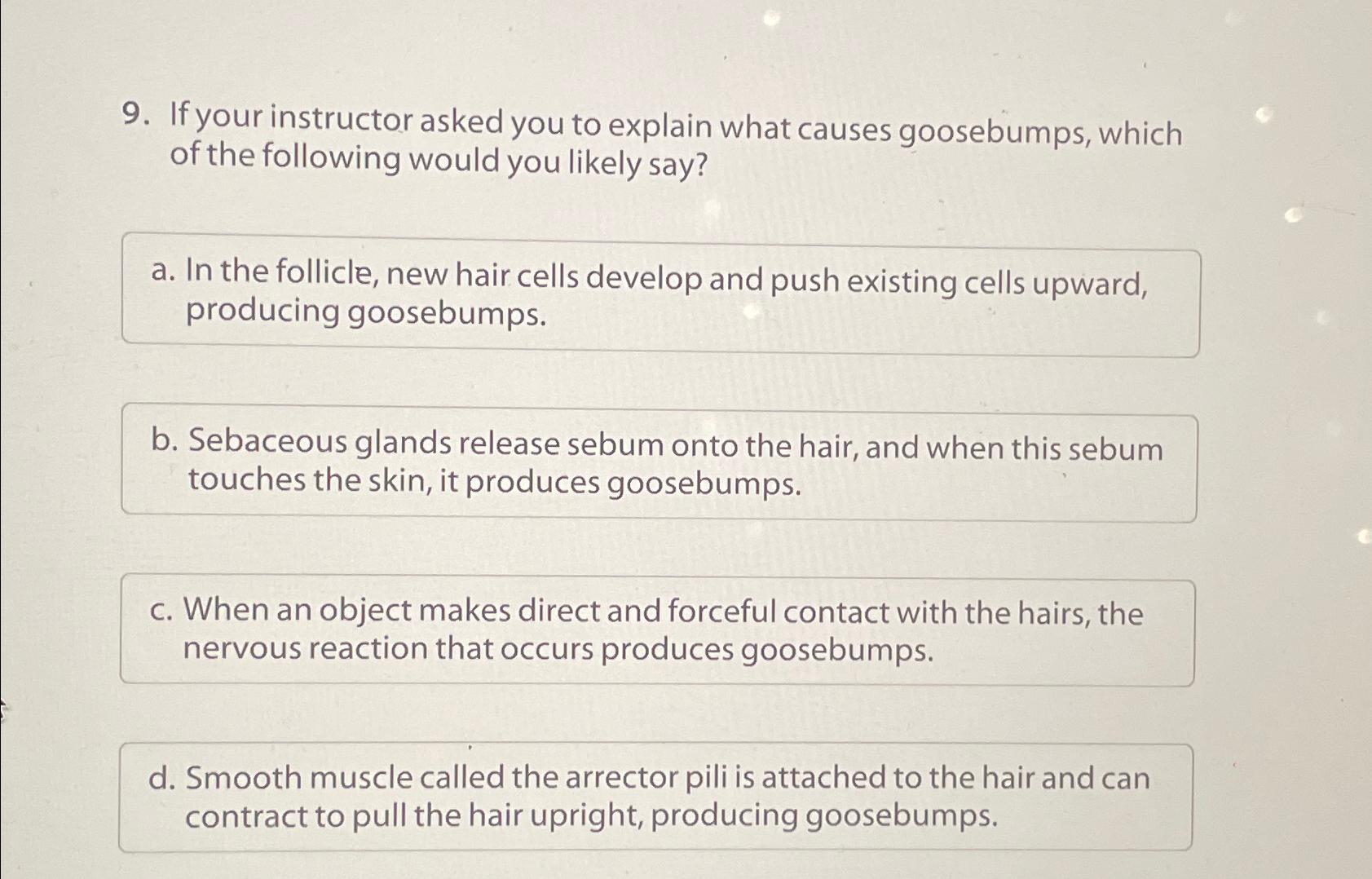 Solved If your instructor asked you to explain what causes | Chegg.com