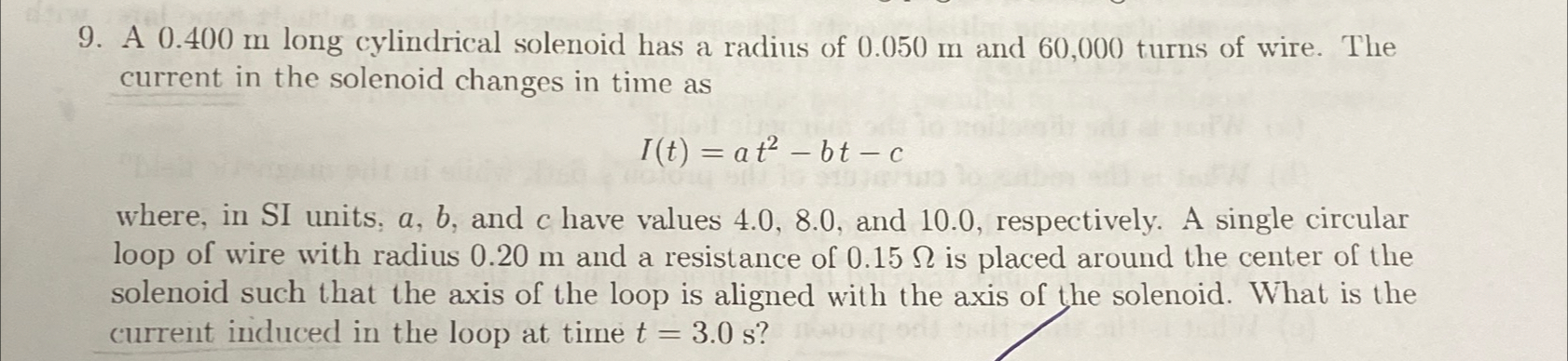 Solved A 0.400m ﻿long cylindrical solenoid has a radius of | Chegg.com